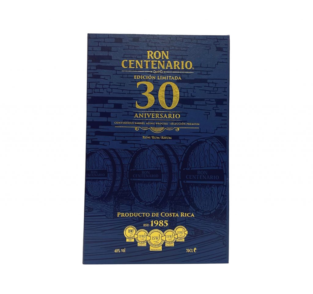 CENTENARIO 30 Aniversario (40%) Édition Limitée RON (COSTA RICA) 70cl ...