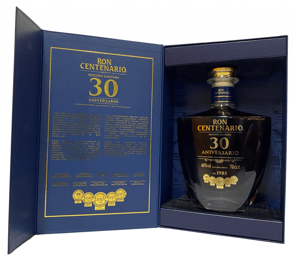 CENTENARIO 30 Aniversario (40%) Édition Limitée RON (COSTA RICA) 70cl ...
